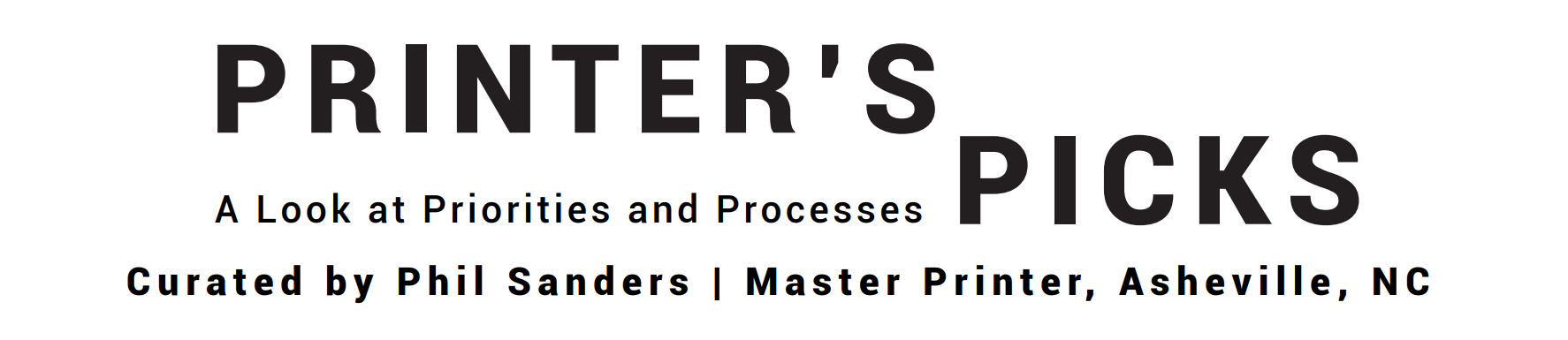 Printer’s Picks: A Look at Priorities and Processes - David Krut Portal